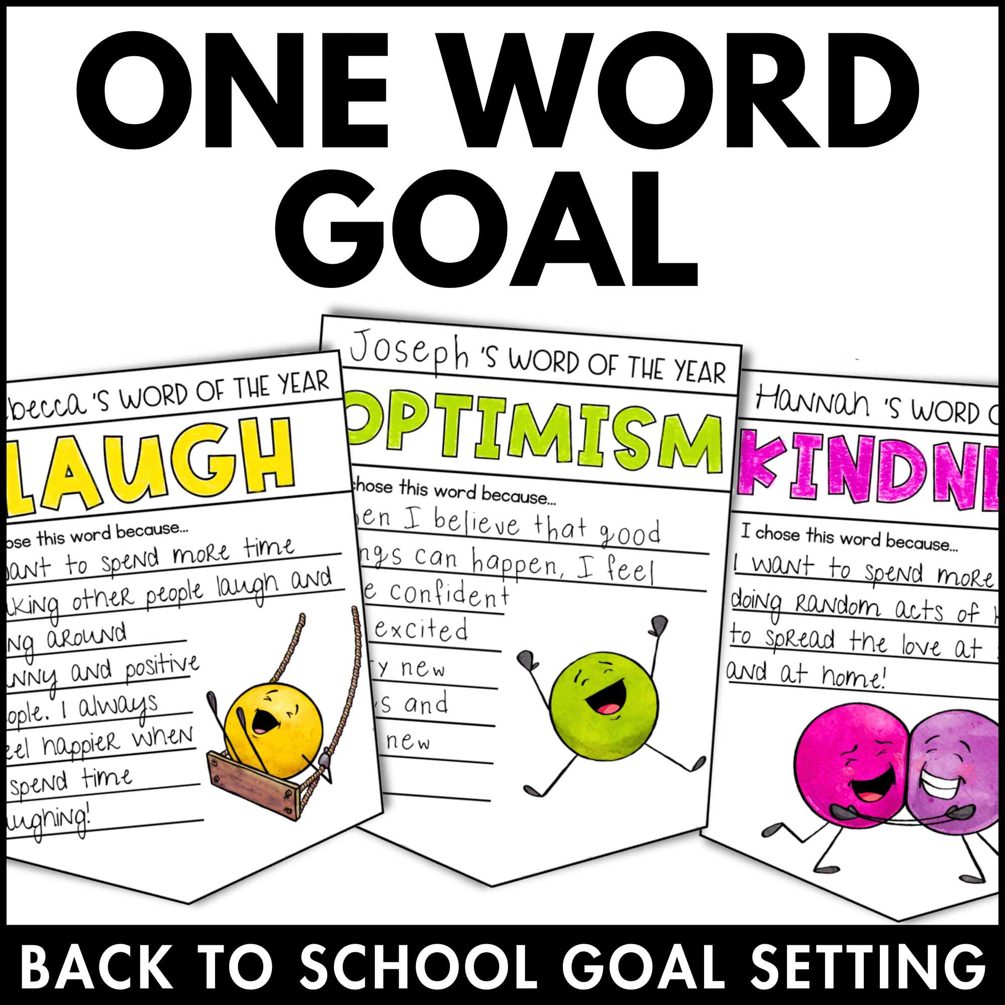 One Word Project For Kids: Fun Goal Setting For Kids