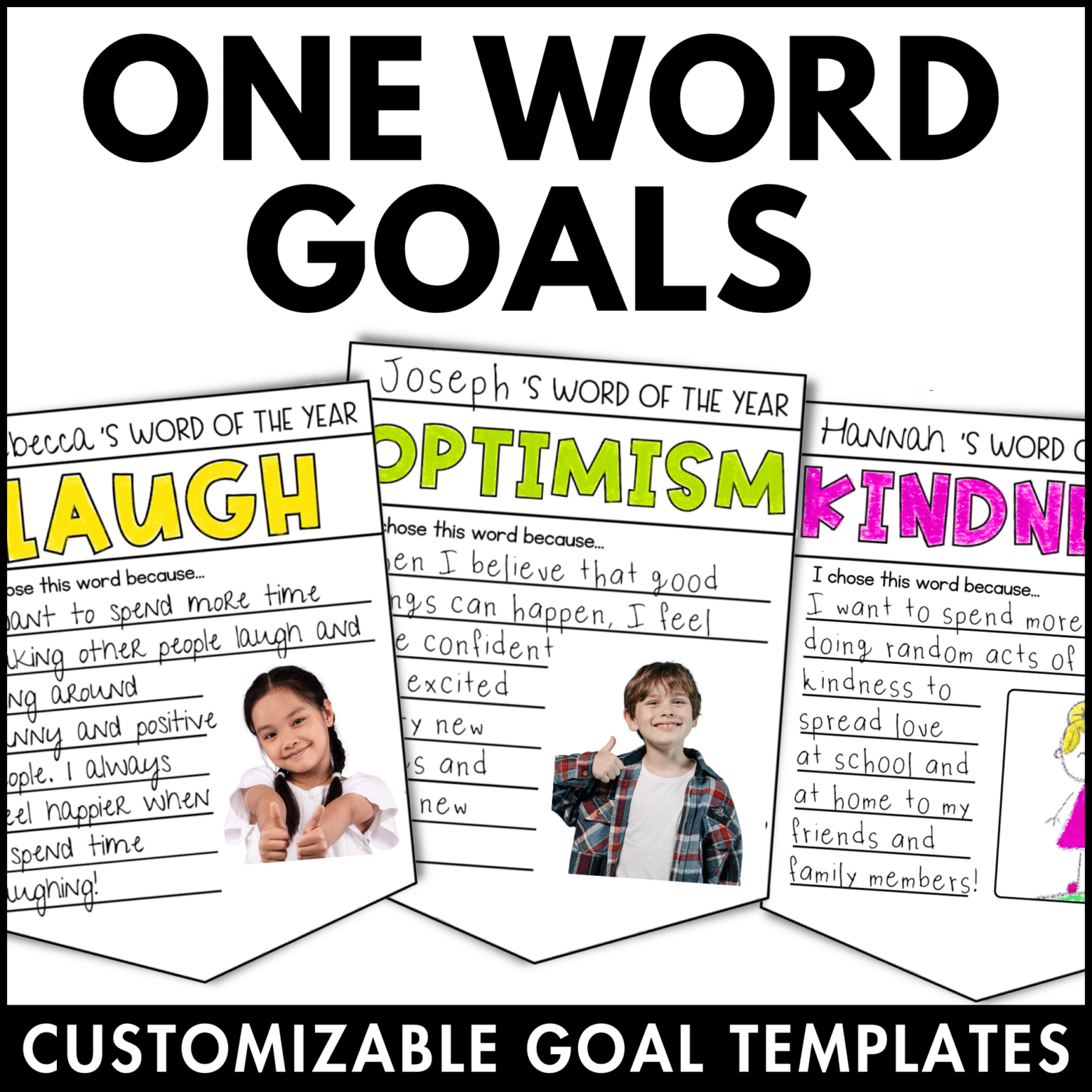 One Word Project For Kids: Fun Goal Setting For Kids