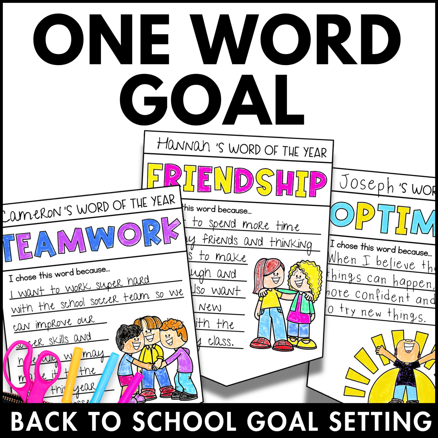 One Word Project For Kids: Fun Goal Setting For Kids