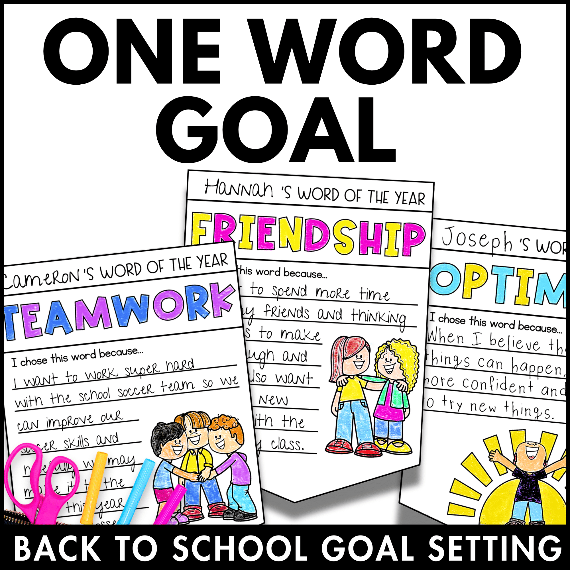One Word Project For Kids: Fun Goal Setting For Kids