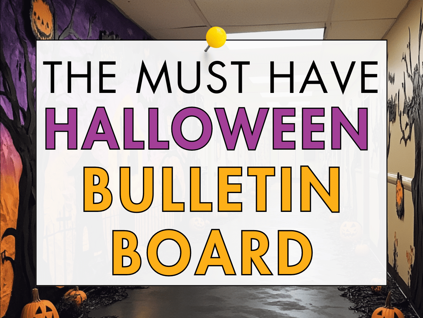 A Stop-and-Stare-Worthy Halloween Bulletin Board Display