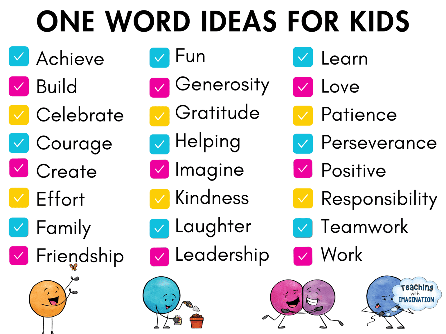 One Word Project For Kids: Fun Goal Setting For Kids