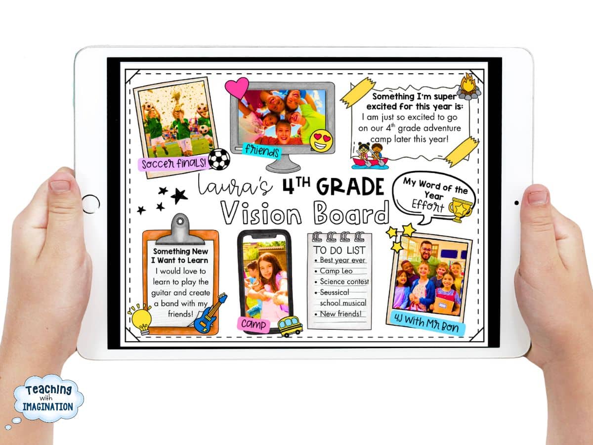 Easy Vision Board Examples For Kids And Students