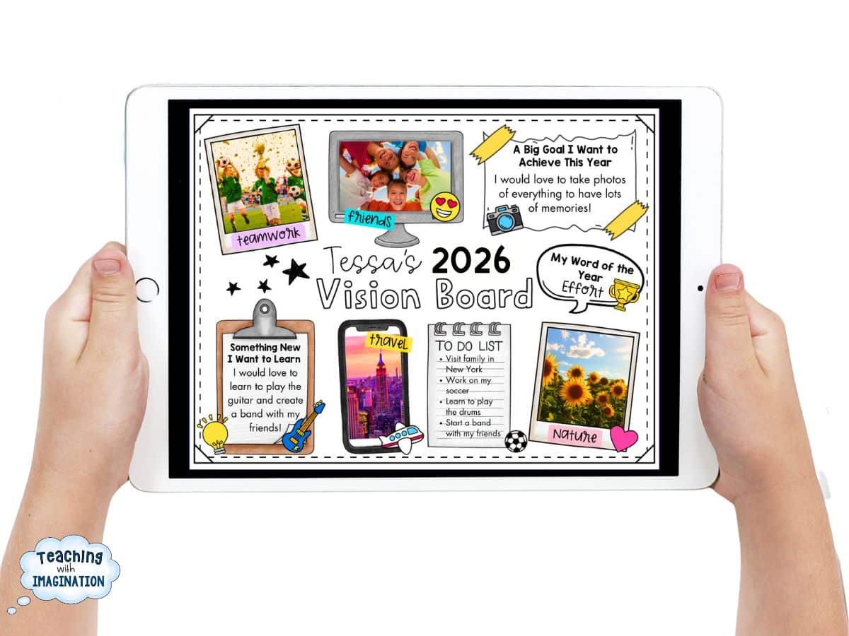 Easy Vision Board Examples For Kids And Students