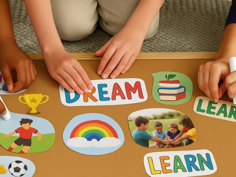 Easy Vision Board Examples For Kids And Students
