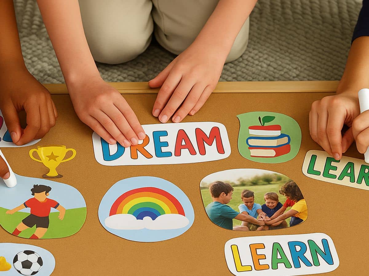 Easy Vision Board Examples For Kids And Students